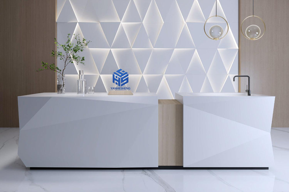 Custom solid surface stone furniture office bar airprot furniture – Yanhesheng